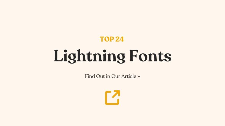24 Lightning Fonts That Will Charge Up Your Digital Artwork