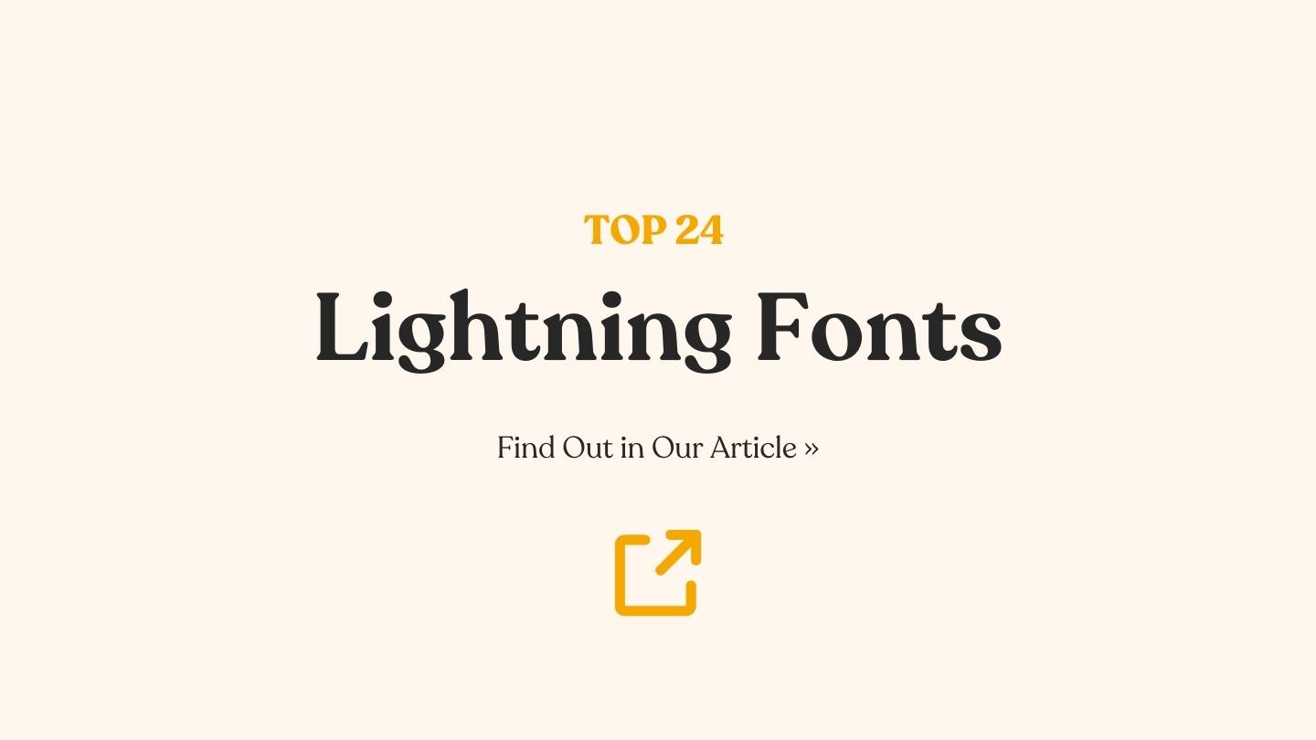 24 Lightning Fonts That Will Charge Up Your Digital Artwork