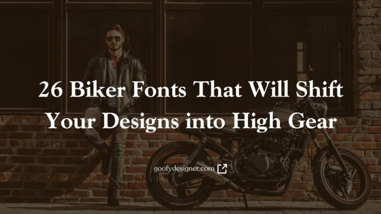 26 Biker Fonts That Will Shift Your Designs into High Gear