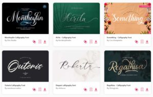 25 Stunning Calligraphy Fonts for Your Projects