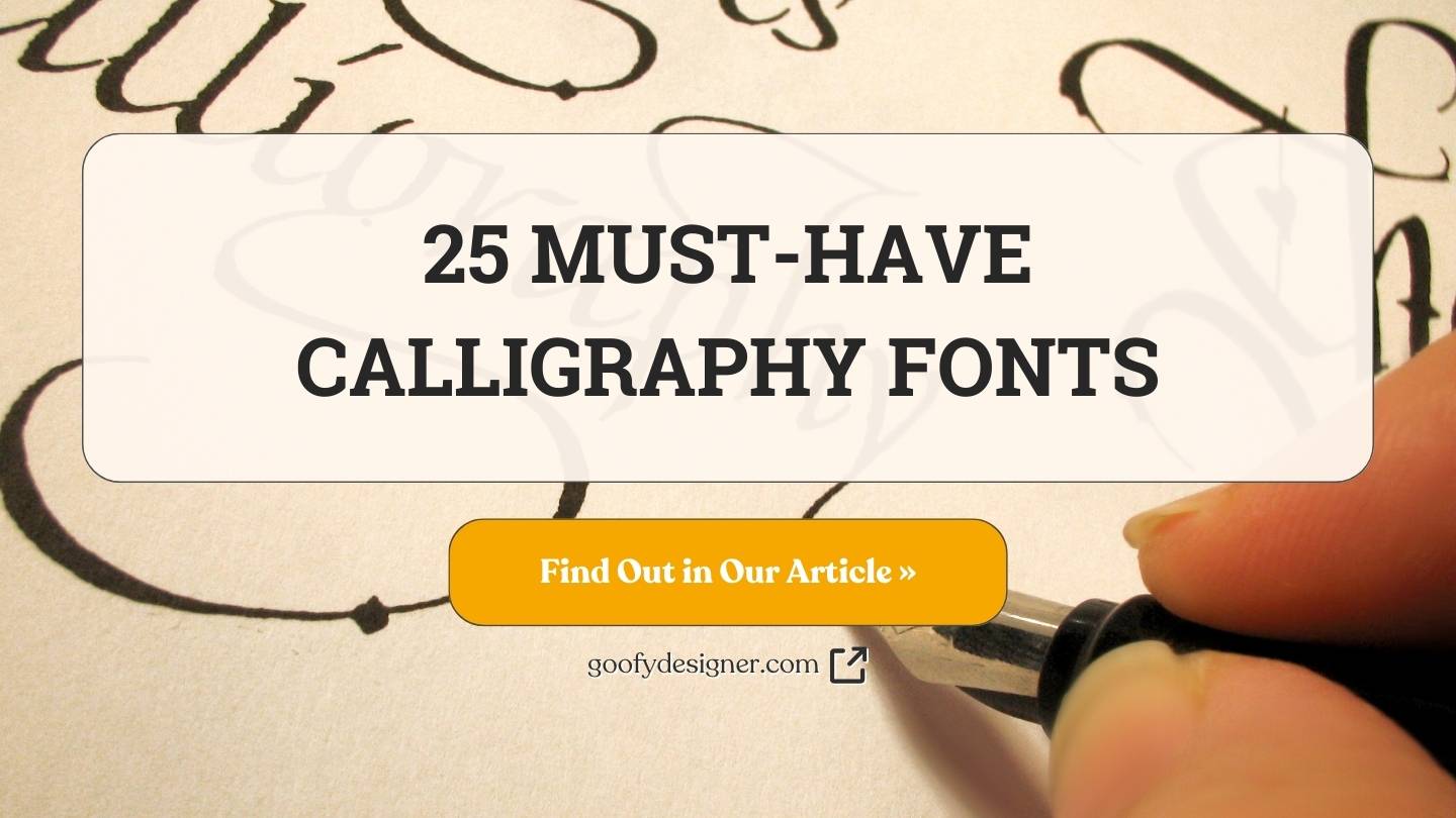 25 Stunning Calligraphy Fonts for Your Projects