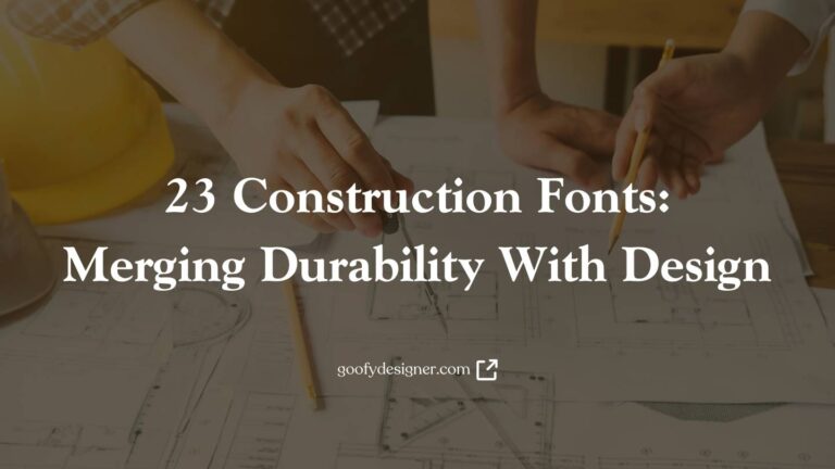 23 Construction Fonts: Merging Durability With Design