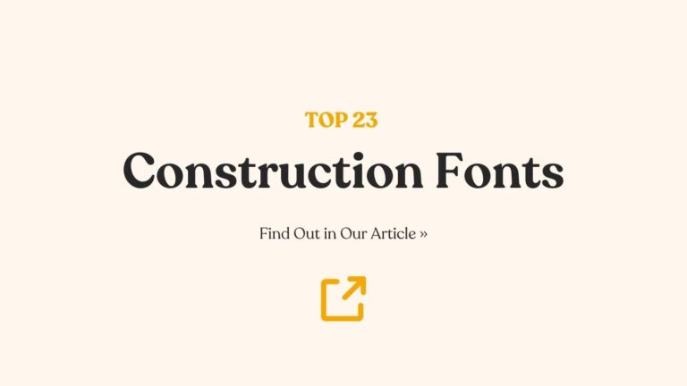 23 Construction Fonts: Merging Durability With Design