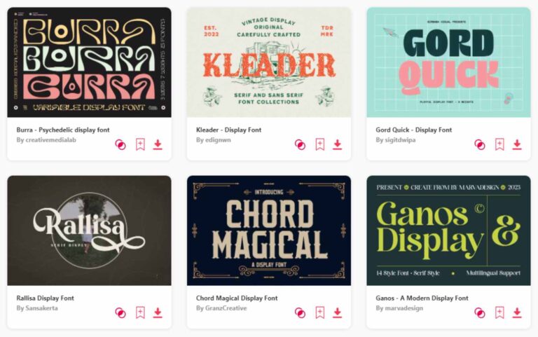28 Display Fonts That Push the Boundaries of Creativity