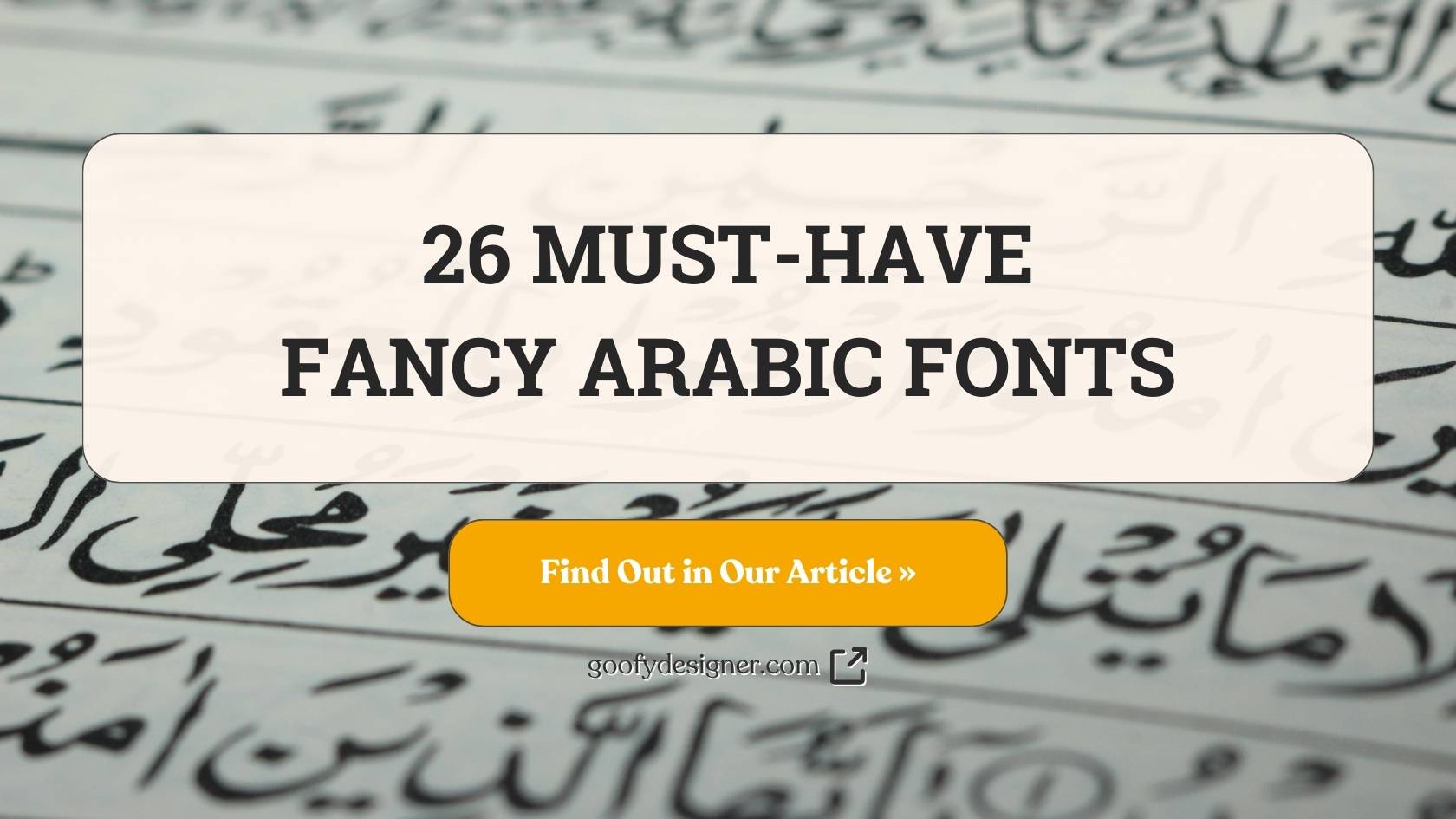 26 Fancy Arabic Fonts That Give Your Content a Luxurious Feel