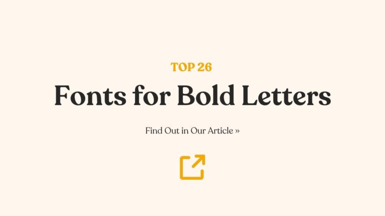 26 Essential 'Font for Bold Letters' Choices for Professional Design