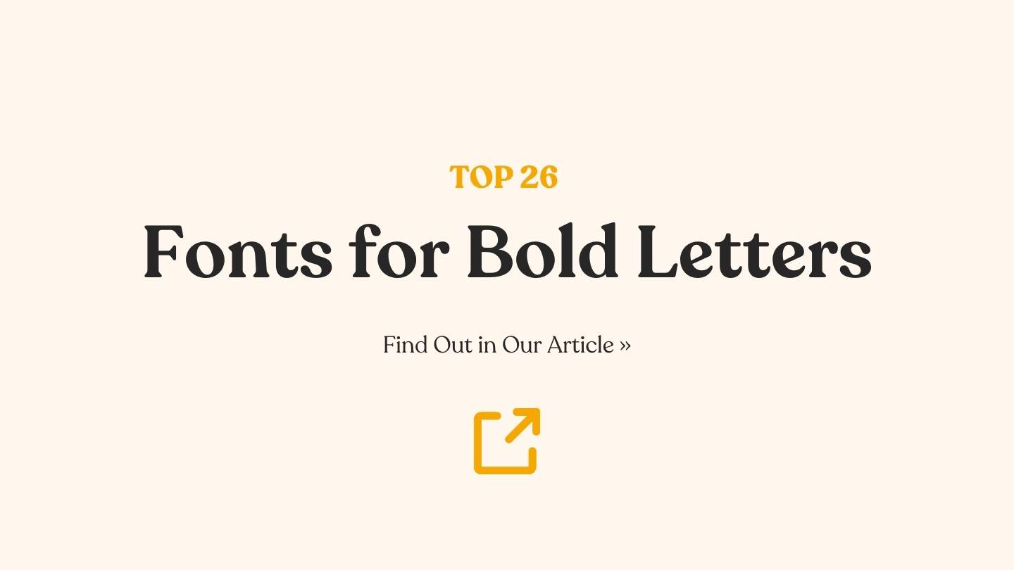 26 Essential 'Font for Bold Letters' Choices for Professional Design