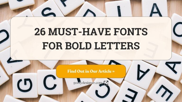 26 Essential 'Font for Bold Letters' Choices for Professional Design