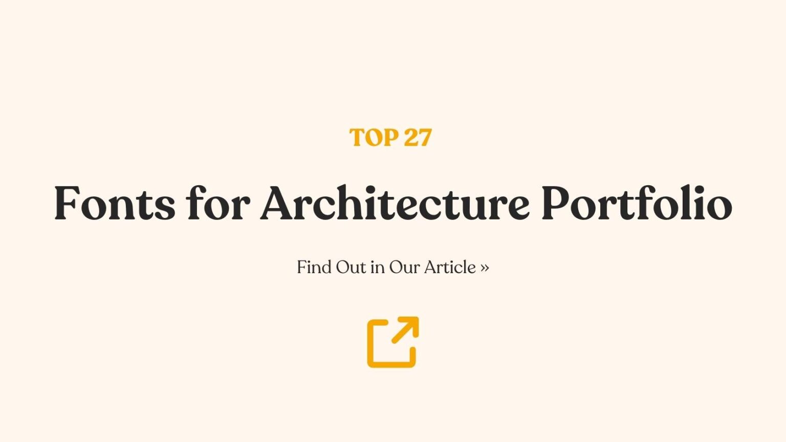 27 Fonts for Architecture Portfolio That Complement Your Vision