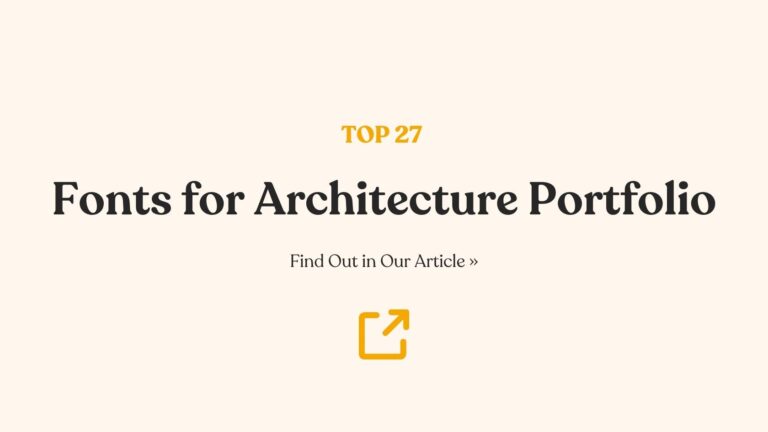 27 Fonts for Architecture Portfolio That Complement Your Vision