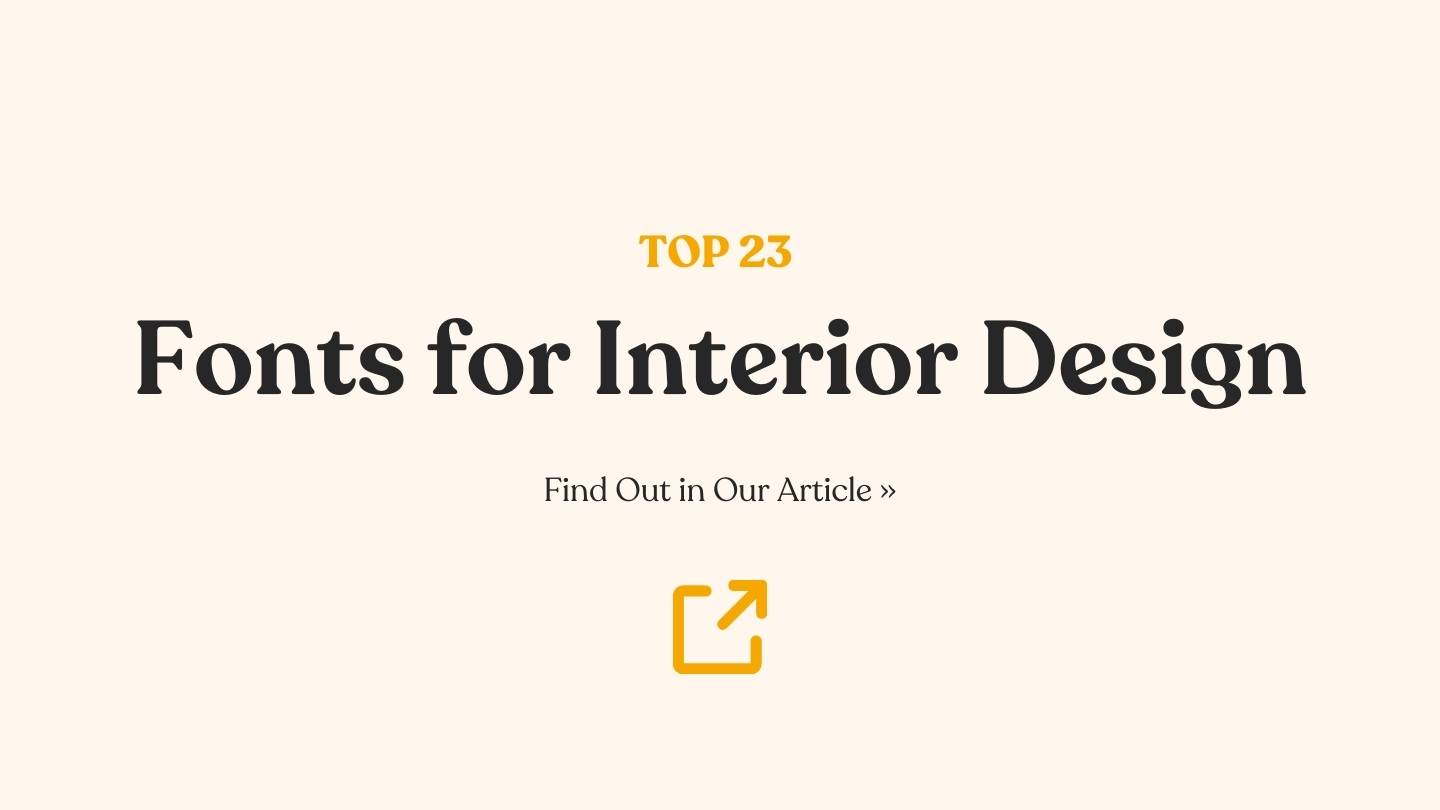 23 Fonts for Interior Design That Inspire Creativity in Every Room