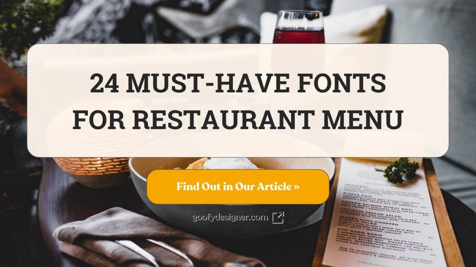 24 Fonts for Restaurant Menu Every Restaurateur Should Consider