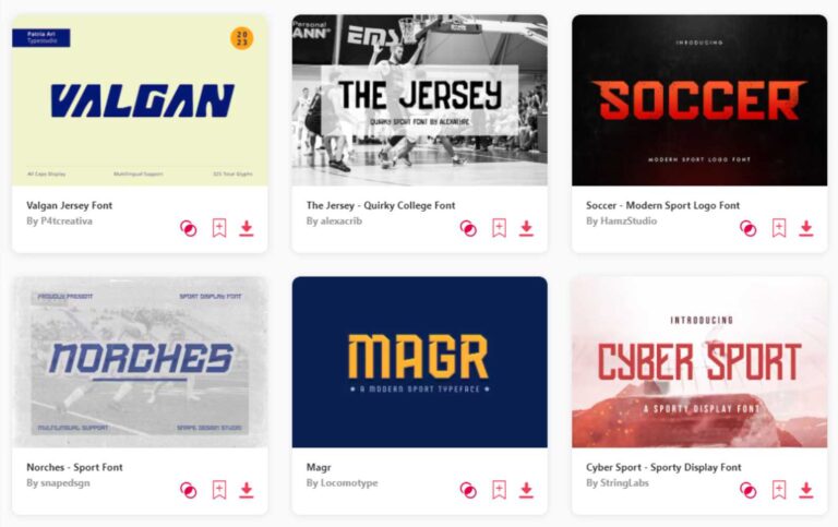 23 Football Jersey Fonts That Are Scoring Big in Design