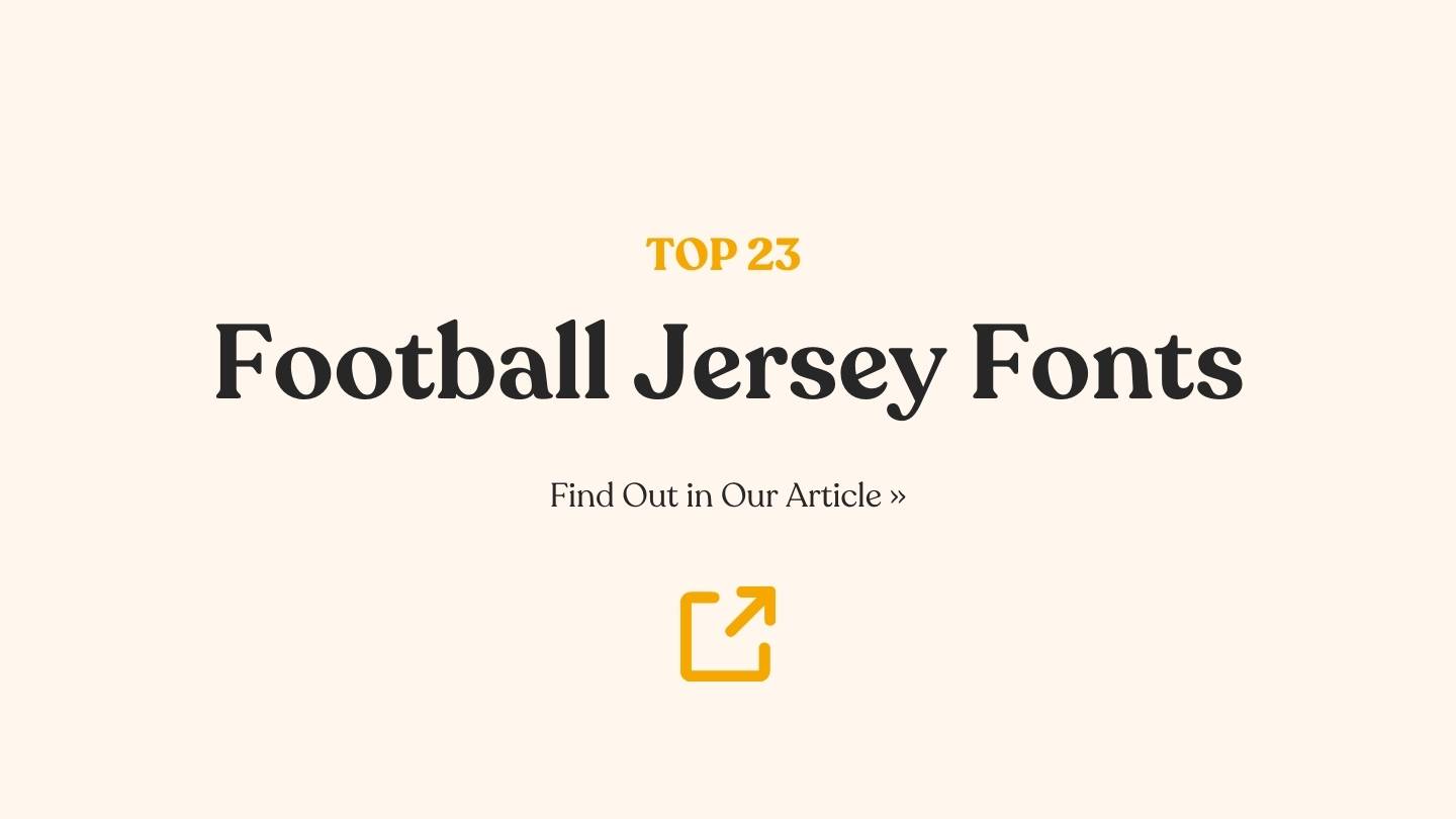 23 Football Jersey Fonts That Are Scoring Big in Design