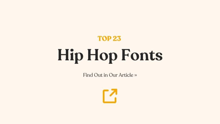 23 Hip Hop Fonts That Elevate Visual Language of This Genre