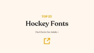 23 Hockey Fonts That Capture the Spirit of the Game