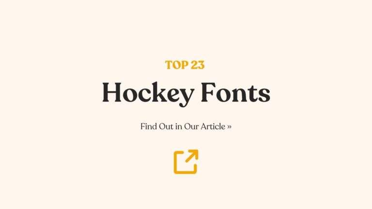 23 Hockey Fonts That Capture the Spirit of the Game