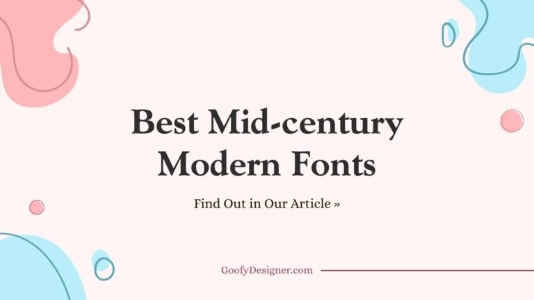 28 Mid-century Modern Fonts That Capture the Vintage Spirit | Goofy ...