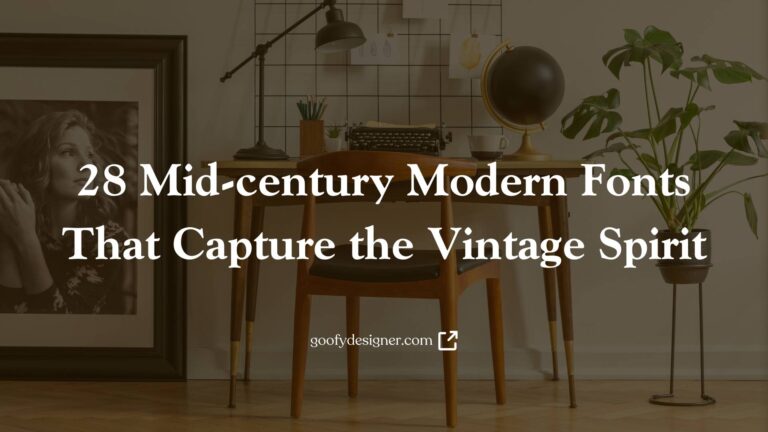 28 Mid-century Modern Fonts That Capture the Vintage Spirit