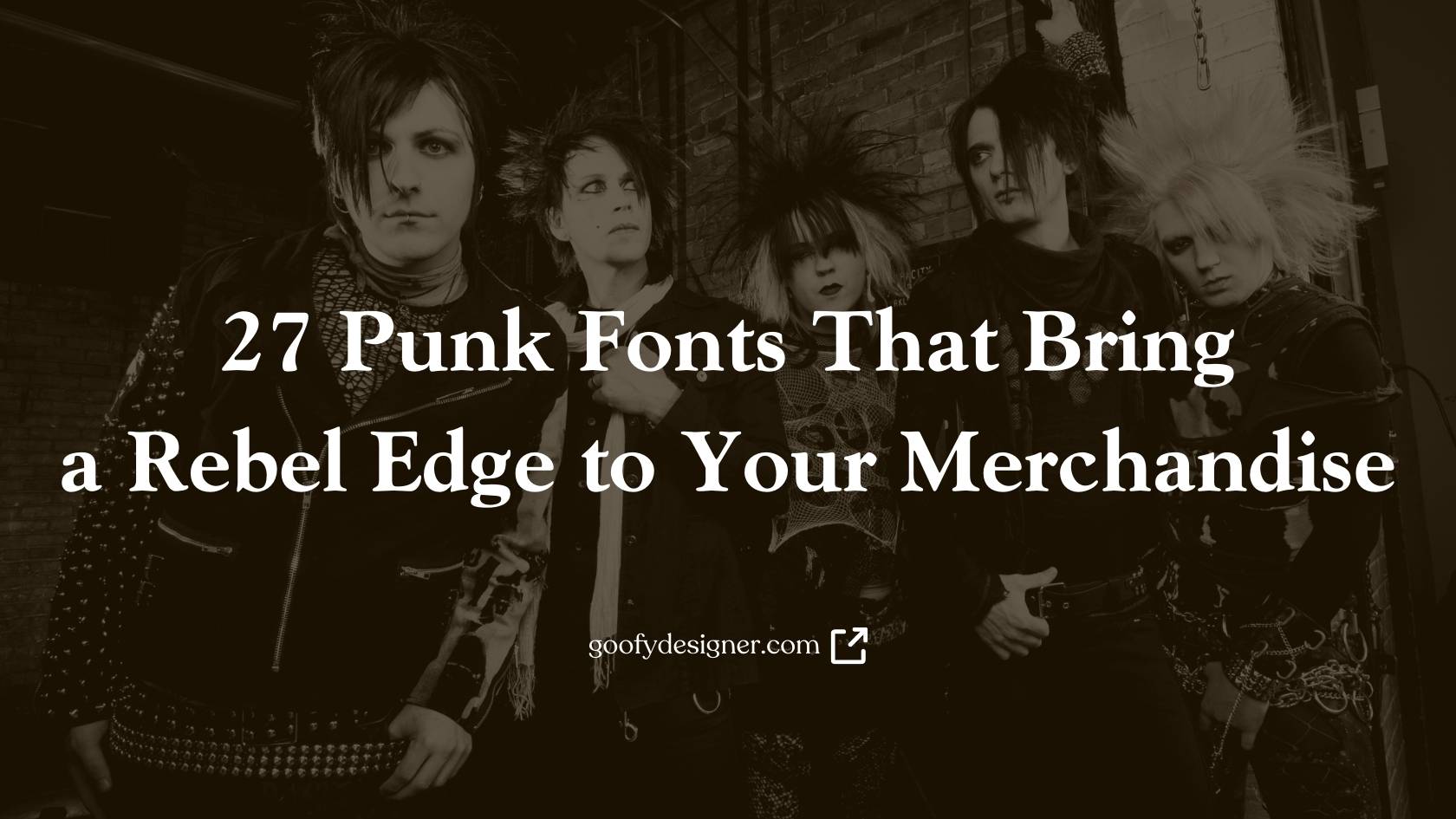 27 Punk Fonts That Bring a Rebel Edge to Your Merchandise