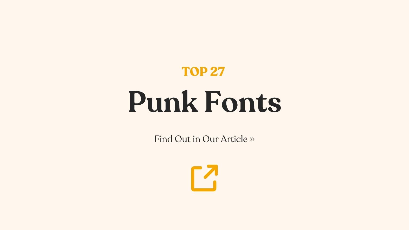 27 Punk Fonts That Bring a Rebel Edge to Your Merchandise