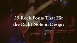 25 Rock Fonts That Hit the Right Note in Design