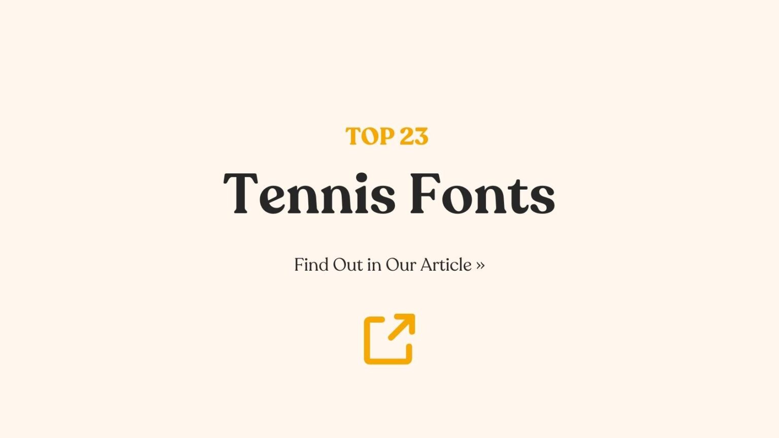 23 Tennis Fonts That Will Be a Grand Slam in Typography