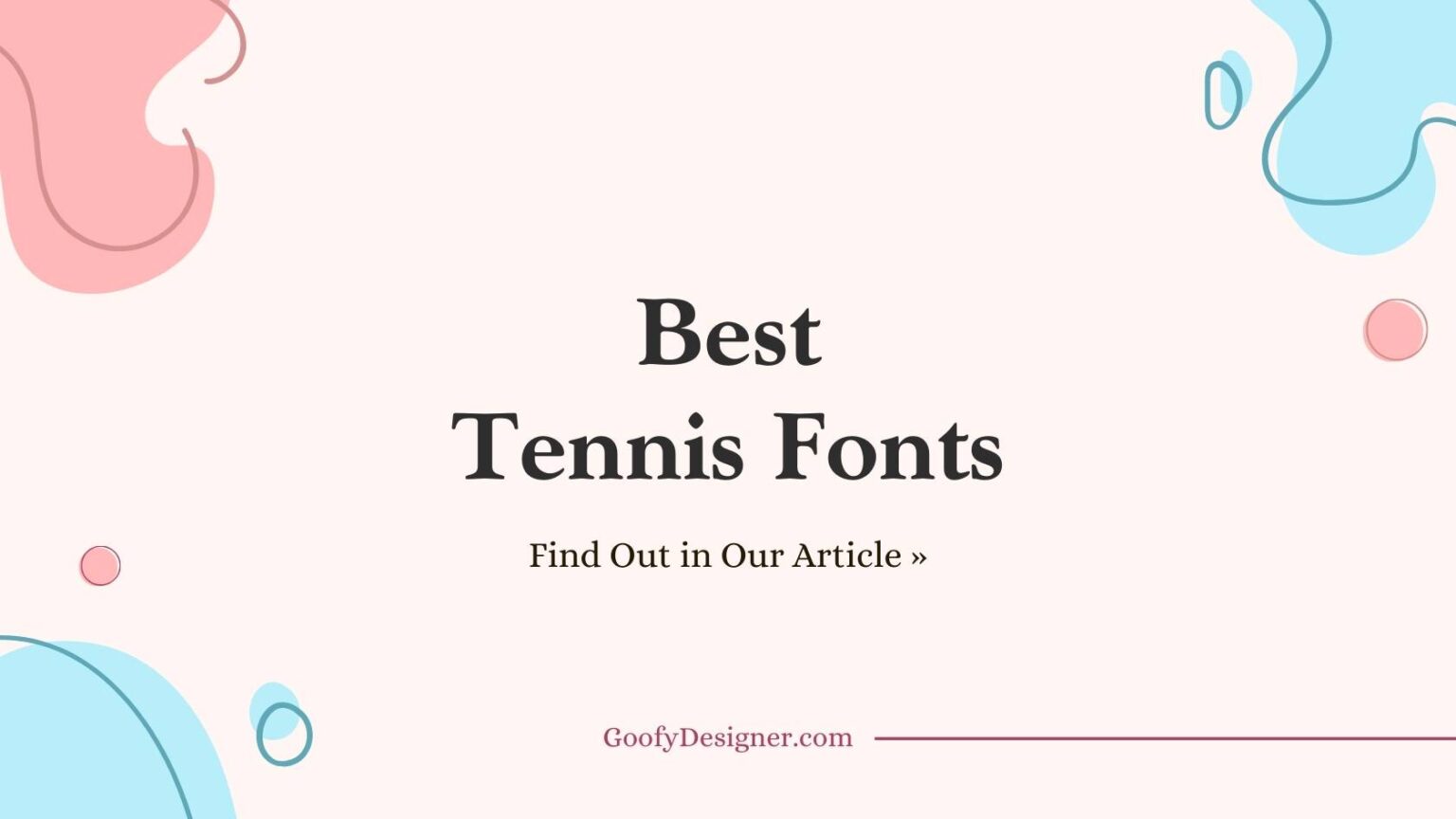 23 Tennis Fonts That Will Be a Grand Slam in Typography