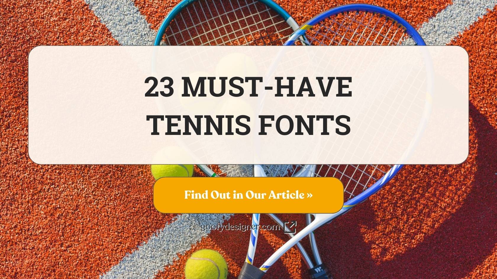 23 Tennis Fonts That Will Be a Grand Slam in Typography
