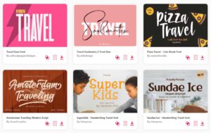 27 Travel Fonts That Perfectly Capture the Spirit of Adventure