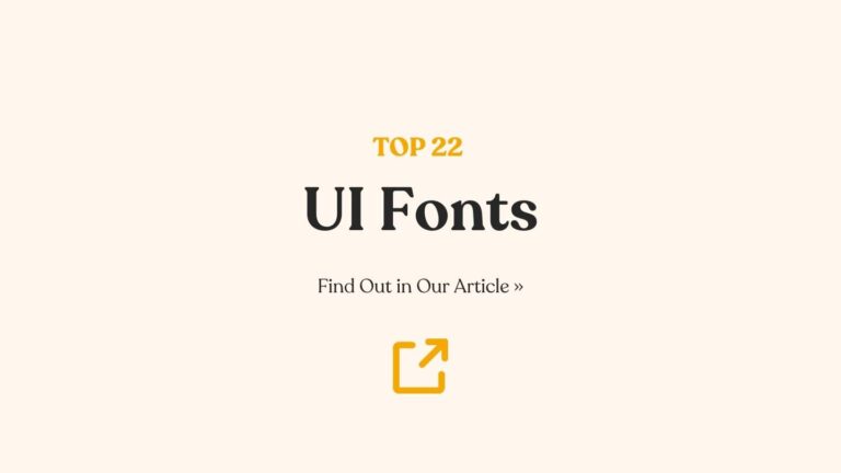 22 UI Fonts That Will Revolutionize Modern Design Aesthetics