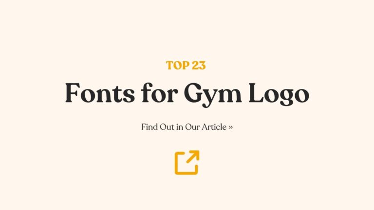 23 Best Fonts for Gym Logo That Reflect Dynamic Movement