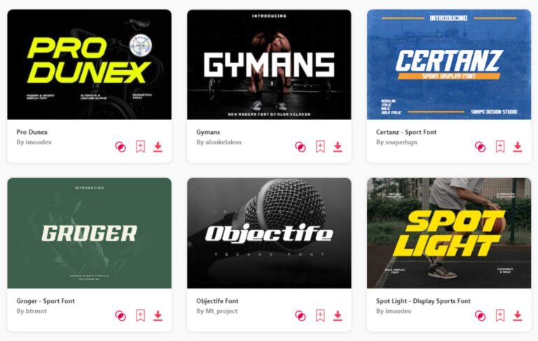 23 Best Fonts for Gym Logo That Reflect Dynamic Movement