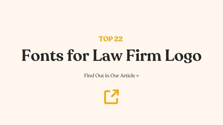 22 Best Fonts for Law Firm Logo Reflecting Authority and Trust