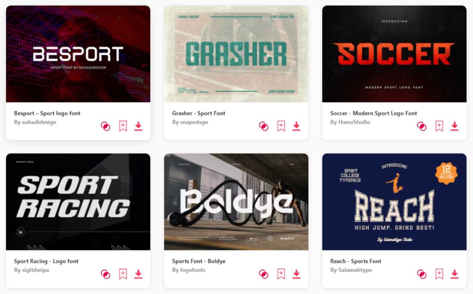 23 Best Fonts for Sports Logo that Convey Passion and Energy