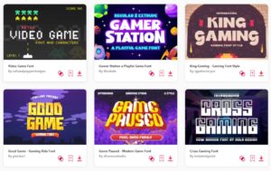 27 Best Fonts for Gaming Logo That Level Up Visual Impact