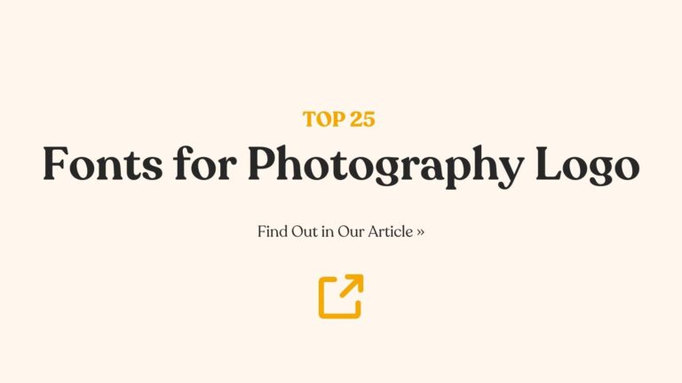 25 Best Fonts for Photography Logo That Zoom in on Inspiration