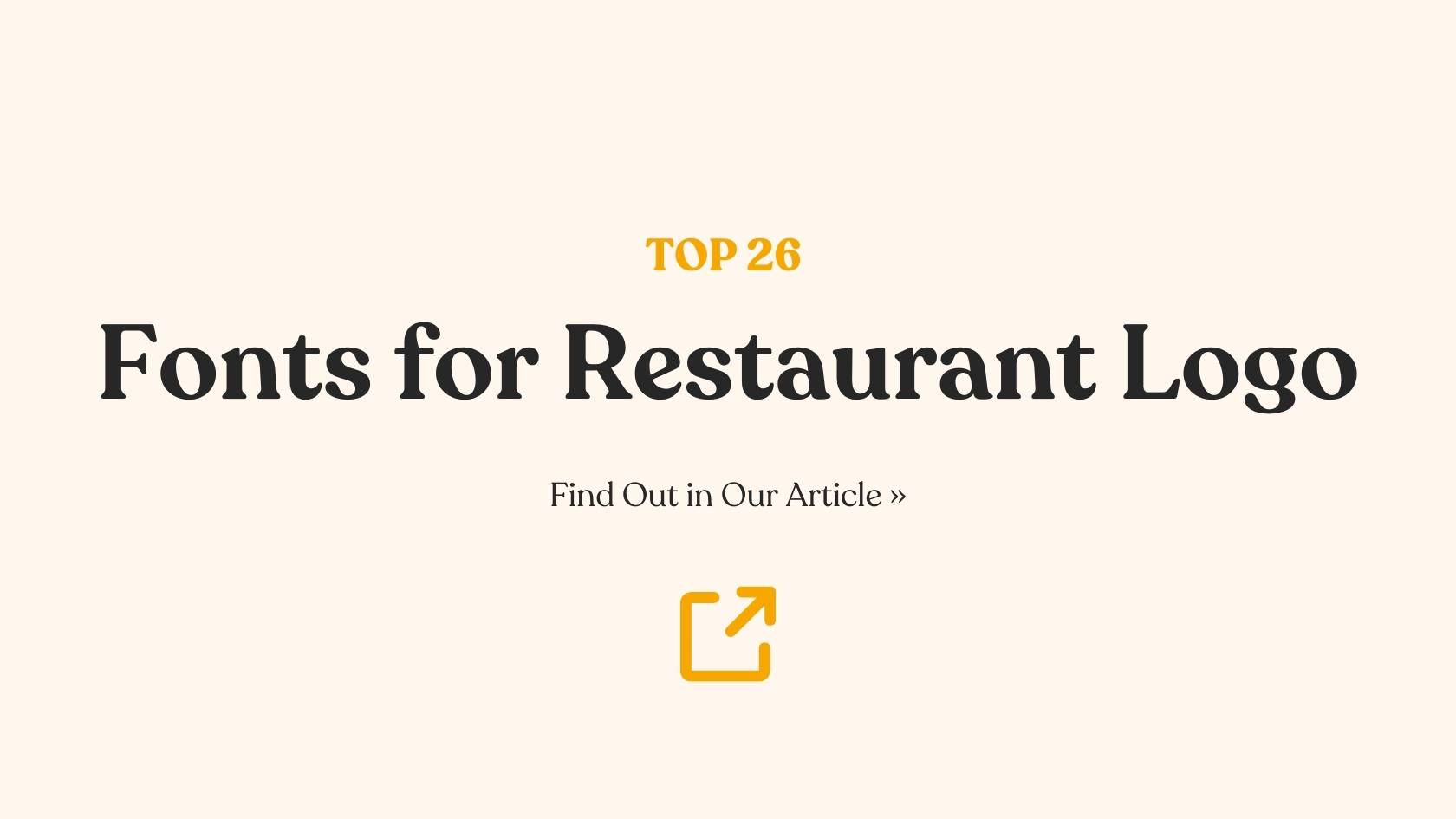 26 Best Fonts for Restaurant Logo That Marinate in Style