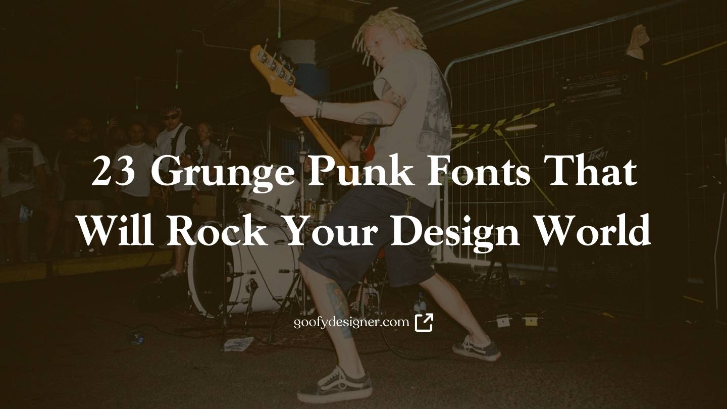 23 Grunge Punk Fonts That Will Rock Your Design World