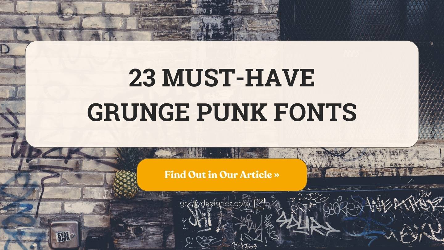 23 Grunge Punk Fonts That Will Rock Your Design World