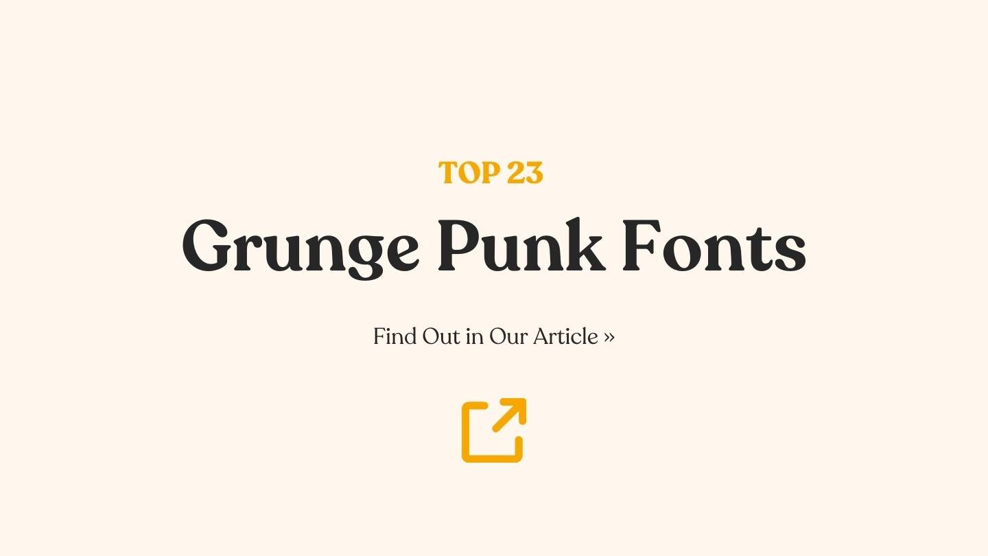 23 Grunge Punk Fonts That Will Rock Your Design World