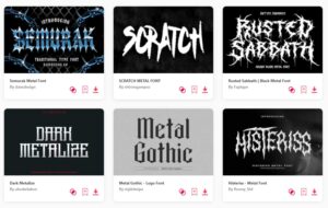 22 Heavy Metal Fonts That Embody the Essence of the Genre