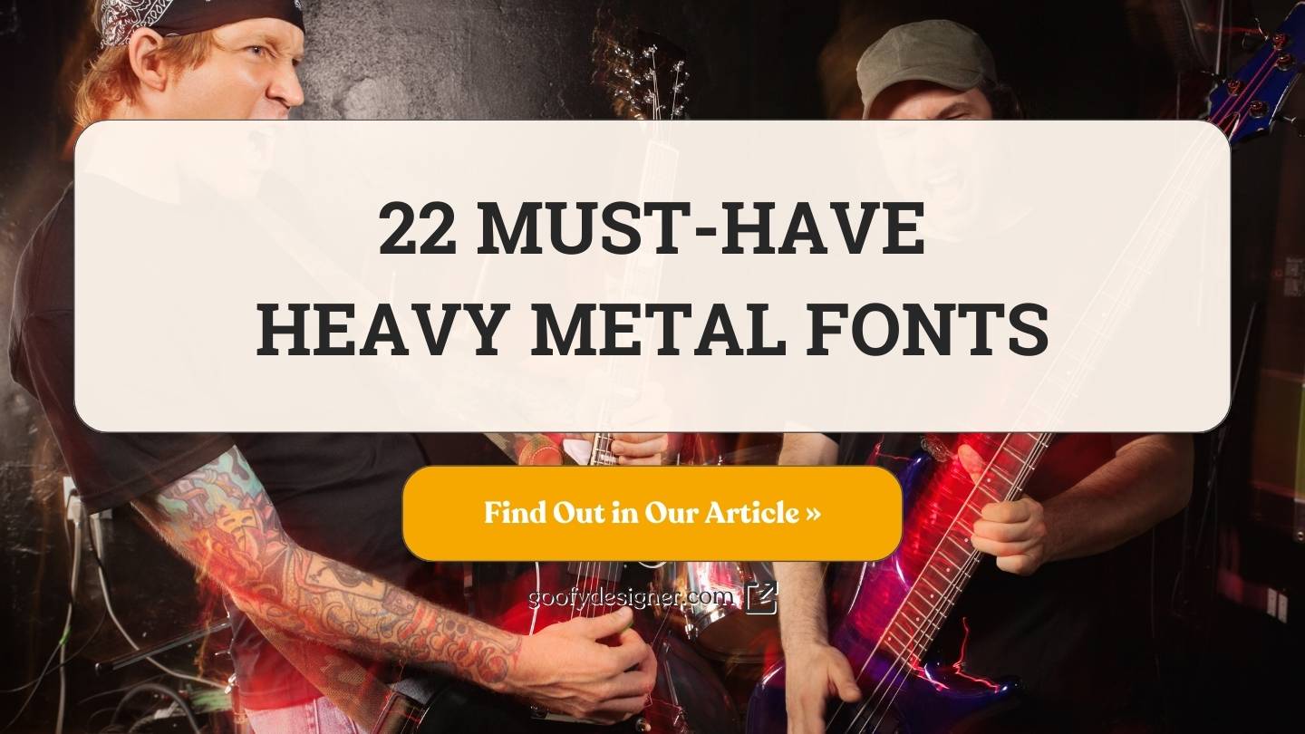 22 Heavy Metal Fonts That Embody the Essence of the Genre