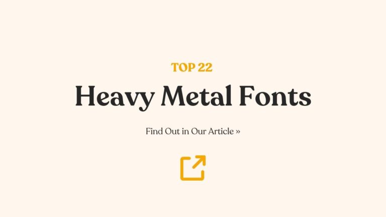 22 Heavy Metal Fonts That Embody the Essence of the Genre