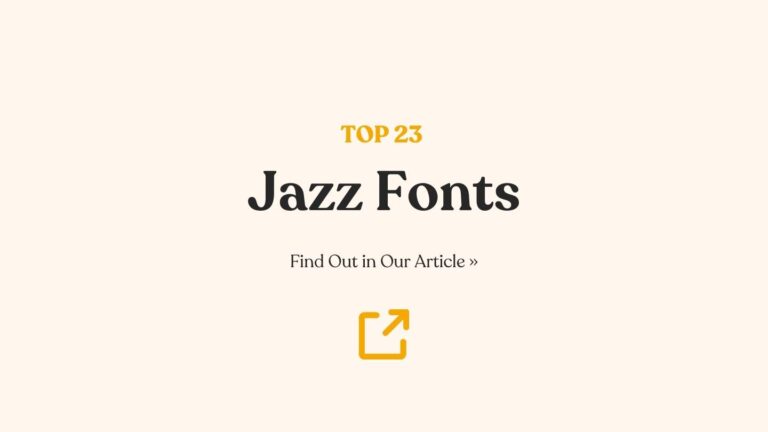 23 Jazz Fonts That Will Swing Your Designs Into Style