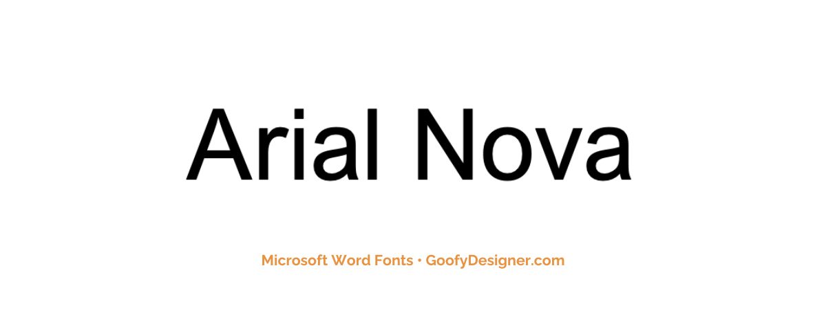 27 Sans Serif Fonts in Microsoft Word That Stand Out