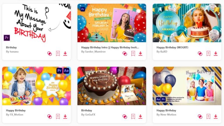 10 Best Birthday Templates Premiere Pro (My Favorites)