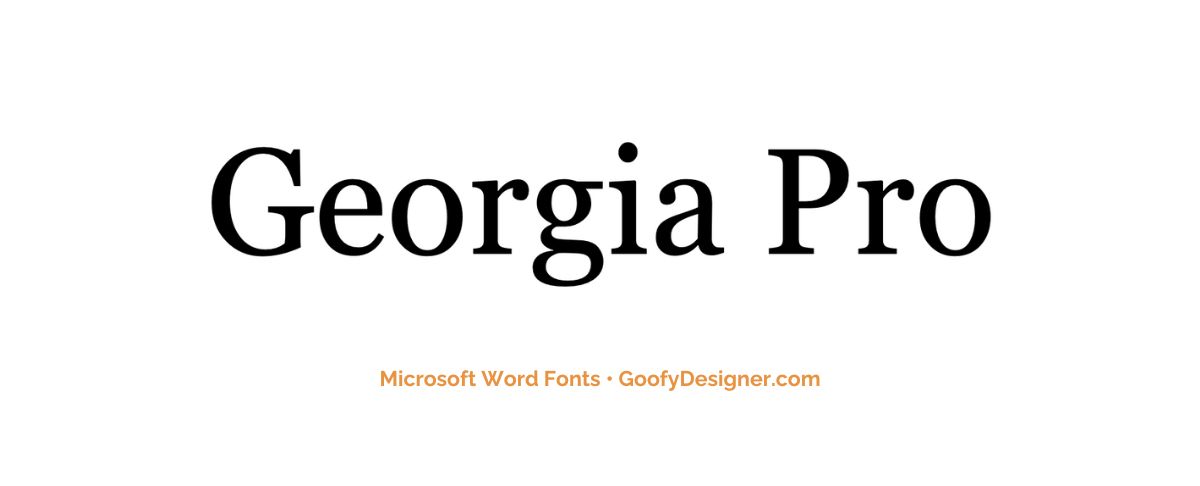 31 Best Serif Fonts You Can Find in Microsoft Word