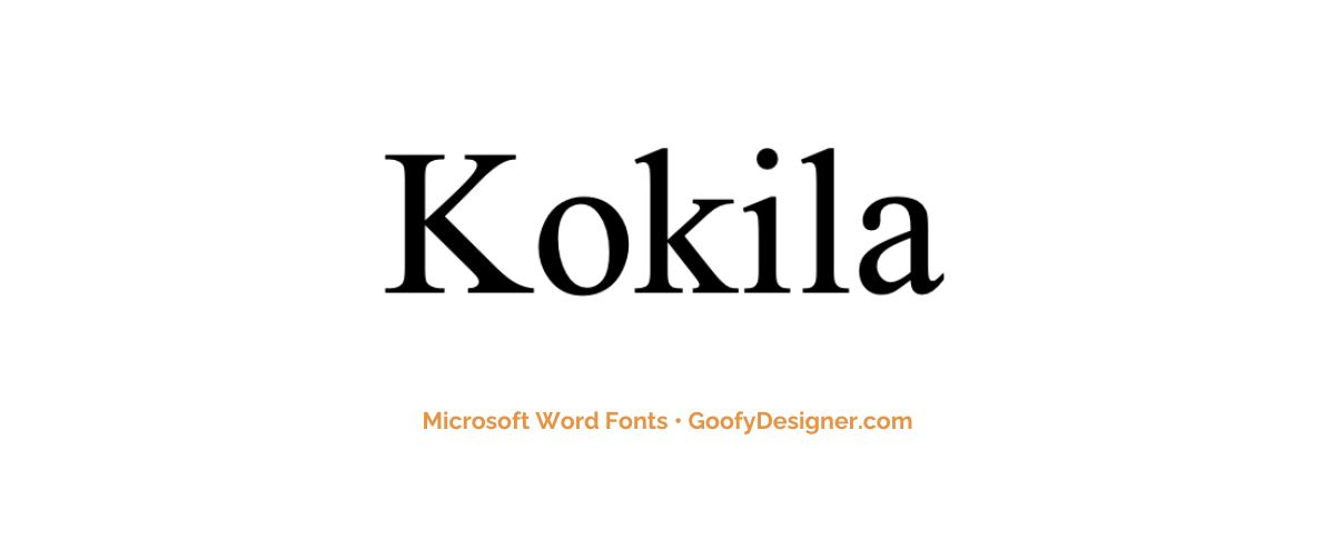 31 Best Serif Fonts You Can Find in Microsoft Word