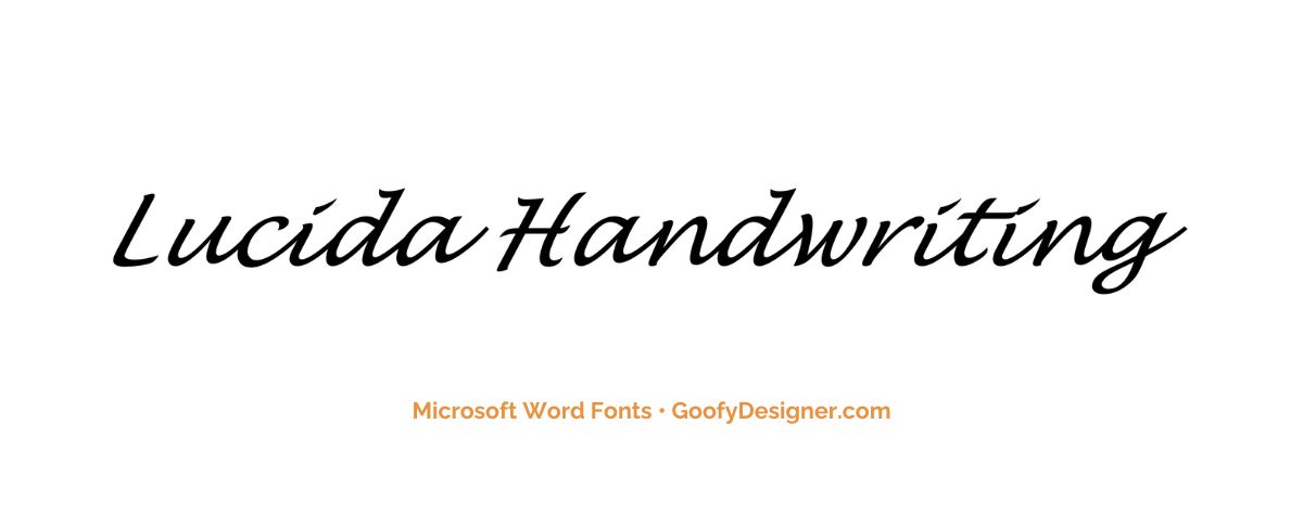 23 Handwriting Fonts in Word That Showcase Elegance
